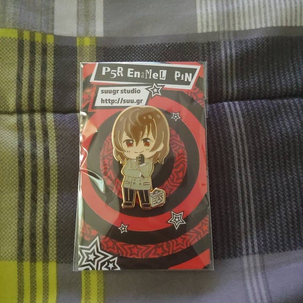 Phantom Thief Akechi Goro "the Crow" Enamel Pin - Etsy