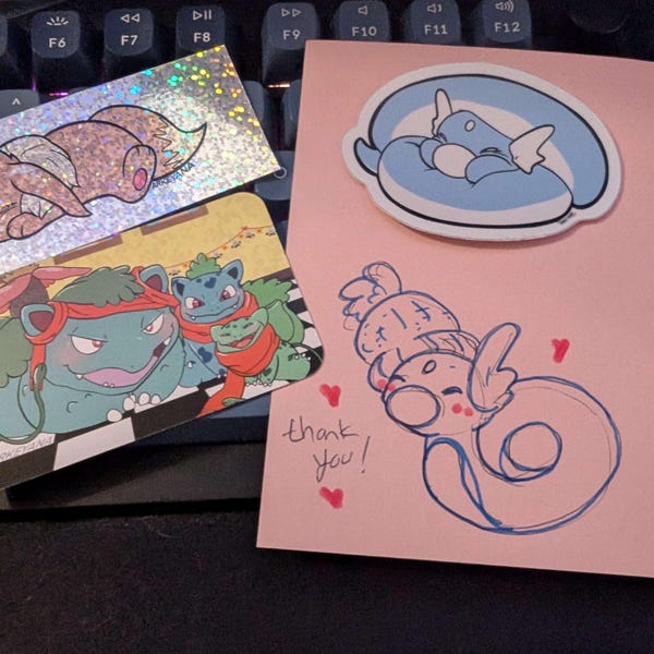 Cute Psyduck Squish Faced Sticker, Kawaii Duck Sticker, Psyduck Laptop ...