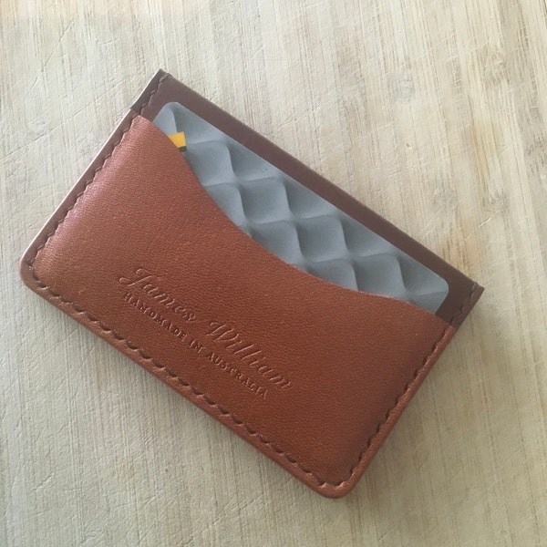 Minimalist Red Wallet, Durable Kangaroo Leather Bifold Wallet, Gift for ...