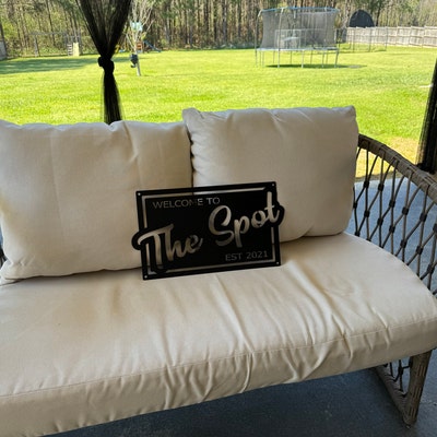 Rectangle Custom Garage Bar Metal Sign Make It Your Own Wording Man ...