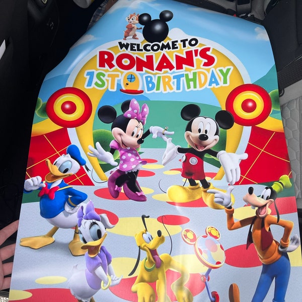 Mouse Clubhouse Welcome Banner, Mouse Clubhouse Welcome Board, Mouse ...