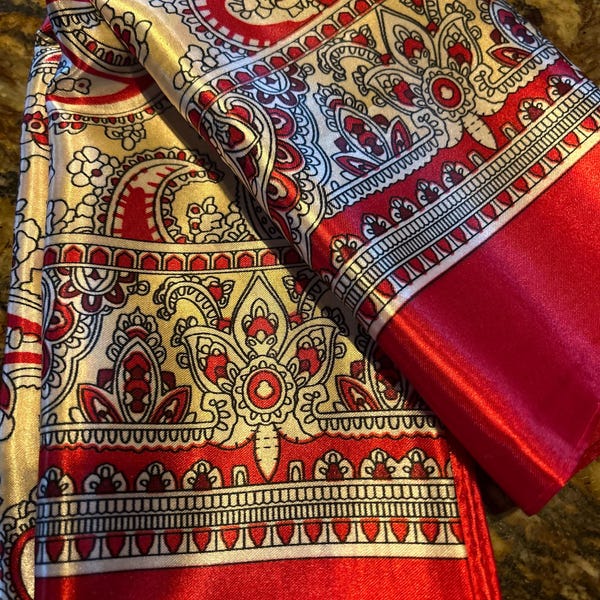 Wild Rag Tan Beige White Grunge Print Cowboy Western Neck Scarf ...