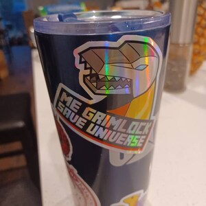 Grimlock Holographic Sticker - Transformers Die Cut Metallic Decal for ...