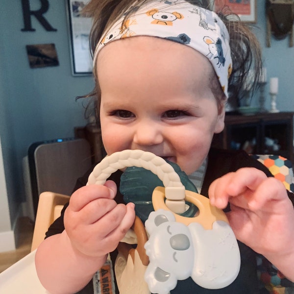 Boho Kid Headband With Chevron / Boho Boy Headband / Crochet Headband ...