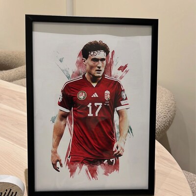 Rasmus Hojlund 2023/2024 Home Kit Poster Print - Etsy