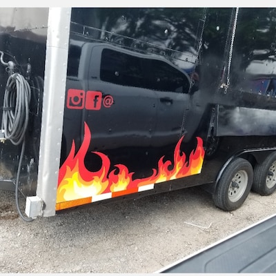 Flames Wall Decal Fire Flame Wall Decal Kids Playroom Bedroom Decor ...