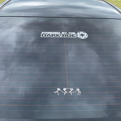 Powered by Dark Side Star Wars Decal Window Sticker Darkside - Etsy