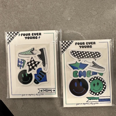 One Happy Dude Tattoos, Party Favor Temporary Tattoos, Smiley Face ...