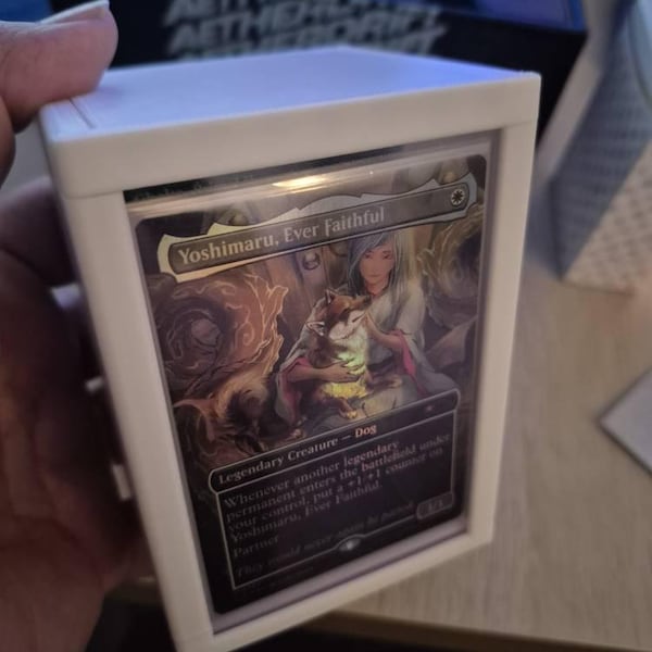 MTG Commander Deck Box With Magnetic Lid & Commander Display - Etsy