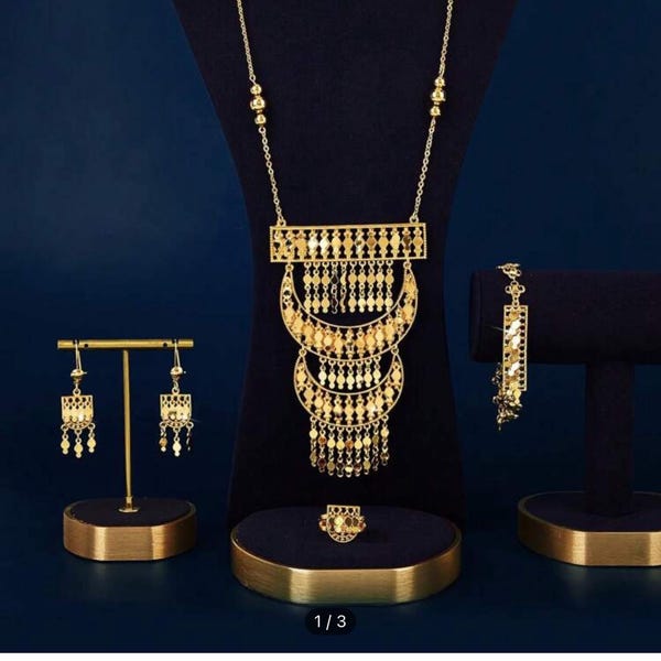 Saudi Arabia 24K Gold Plated Flag Necklace Khaleeji Arab Emirati ...