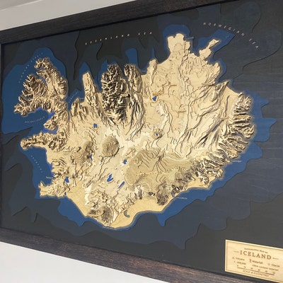 Farm Property Contour Custom Map Art - Etsy