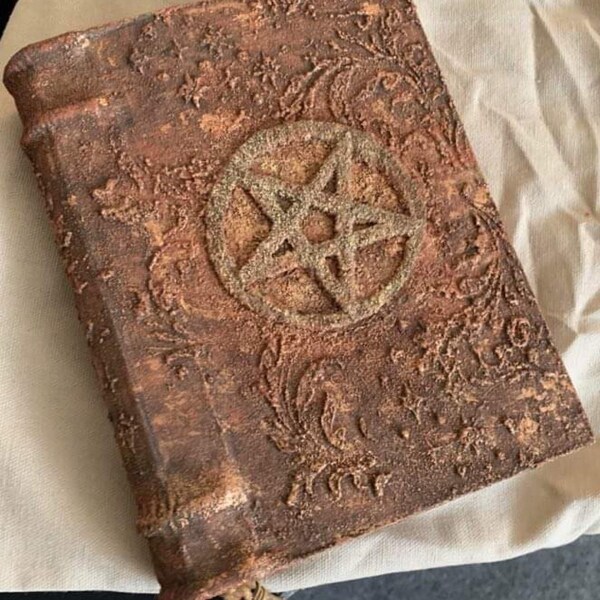 Vintage Spell Book, Book of Shadows, Magic Book, Grimuare, Bullet ...