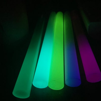 Hyperglow BLUE Glow in the Dark Sheet Plate Flat Stock Skur Composites ...