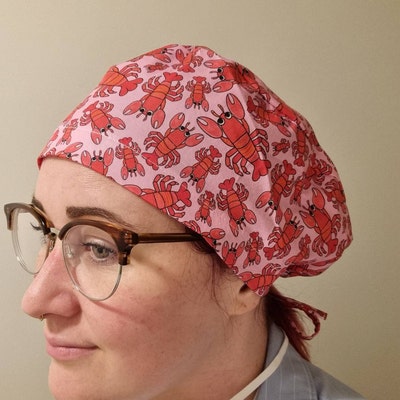 Pink Piggies Surgical Scrub Hat personalised Scrub Hats, Scrub Caps ...