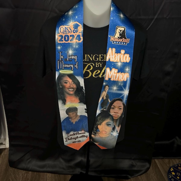 Custom Graduation Stole | Personalized Class of 2026/2027 Keepsake - Etsy