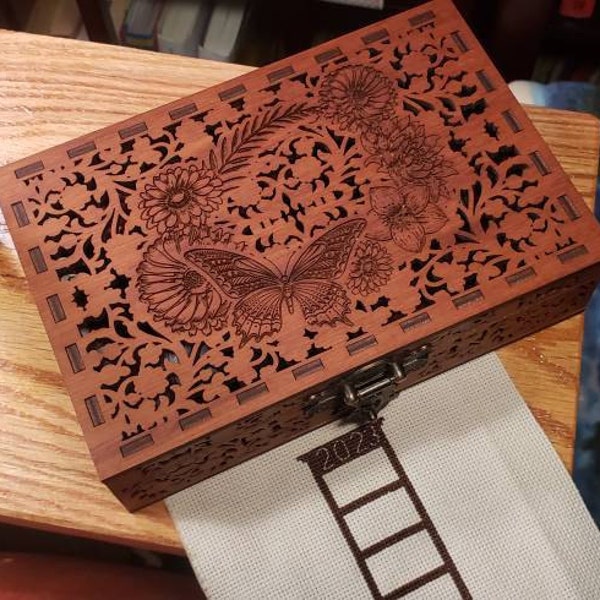 Embroidery Box for the Road. for Embroidery on the Road. Holds up to 40 ...