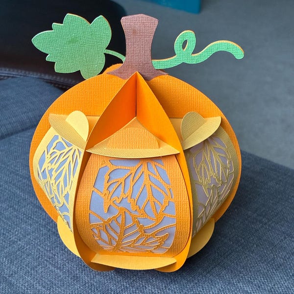 Fall Pumpkin Lightbox Lantern Centerpiece Decor for Halloween and ...
