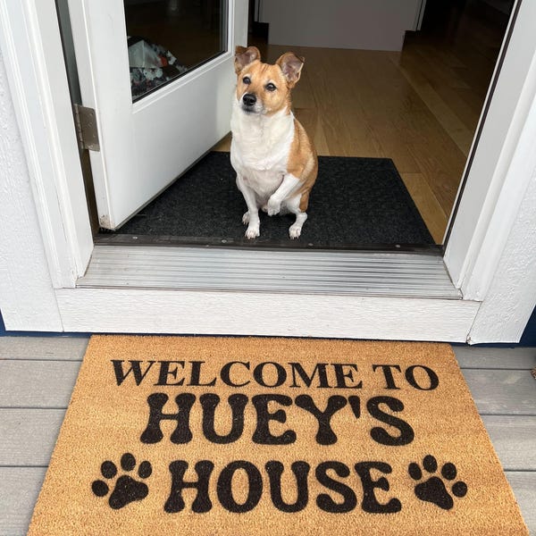 Welcome Mat for Dog-door Mat for Dogs-personalized Door Mat-custom ...