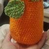 Orange Pouch Crochet Pattern Bag Mini Drawstring Fruit Bag Crochet ...