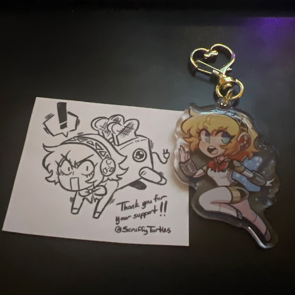 Persona 3 Aigis Acrylic Charm Keychain 2.5'' - Etsy