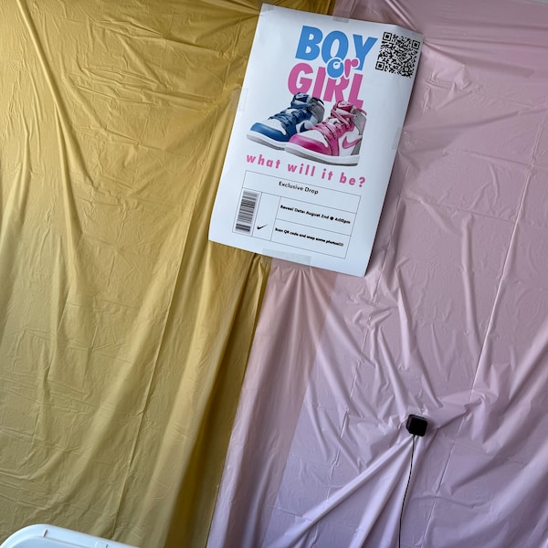 Sneaker Ball Gender Reveal, Printable Sneakerhead Gender Reveal ...