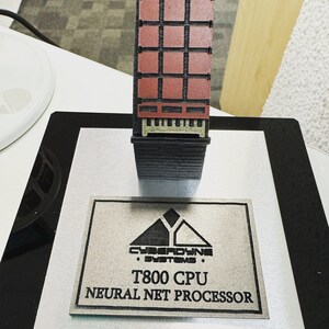 Terminator Prop T-800 CPU Brain Chip' in Display Case - Etsy UK