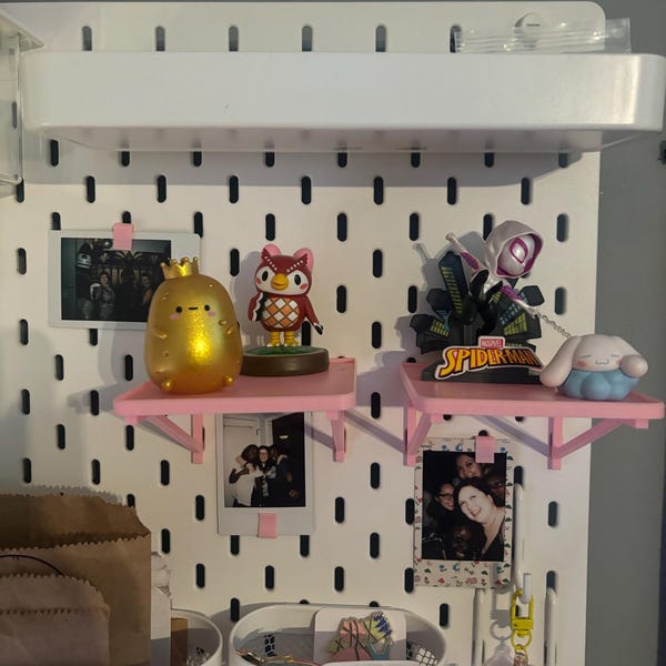 IKEA SKADIS SHELF Minimalistic Pegboard Uppspel Accessories Office Work ...