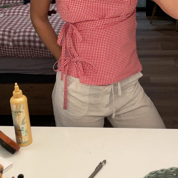 Side Tie Tank Sewing Pattern | Digital PDF Sewing Pattern | Instant ...