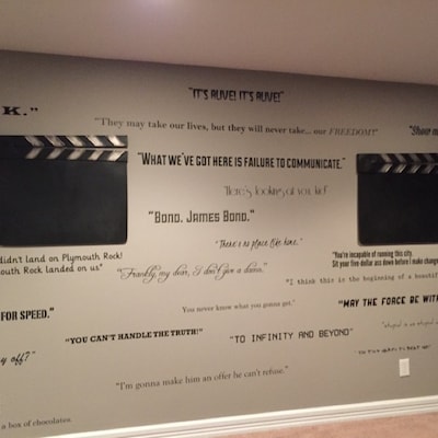 Famous Movie Quotes Wall Quotes Decal Collection Classic Cinema ...