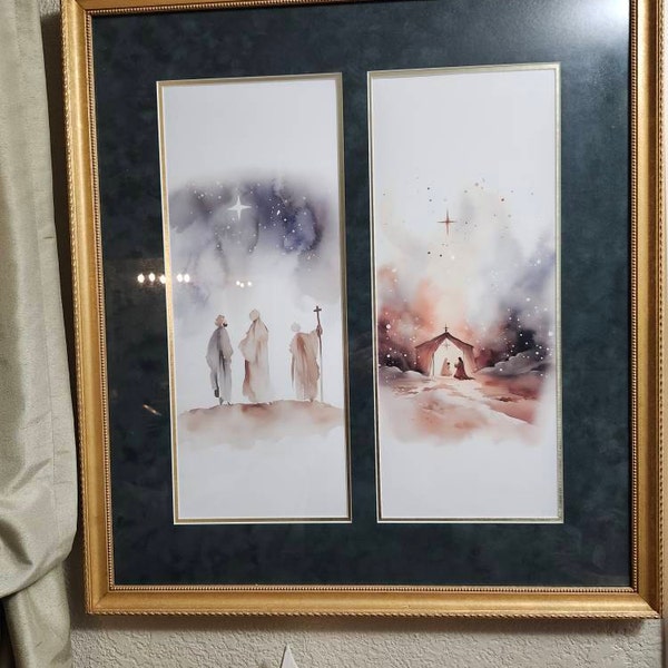 Faithful Shepherd, Jesus Leaves the 99 PRINTED POSTER, Minimalist ...