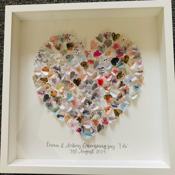 Wedding Card Keepsake Frame, Wedding Card Art, Wedding Frame, Wedding ...