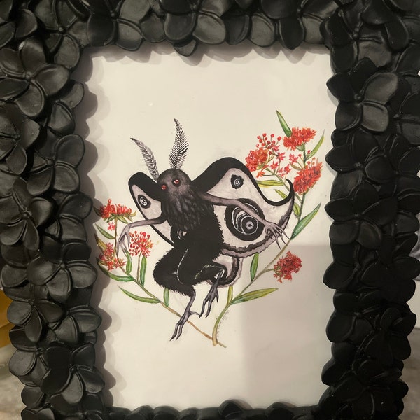 Mothman Painting, Art Prints , Mothman Cryptid, Cryptozoology Art, Cryptid Art, Cryptids Prints ...