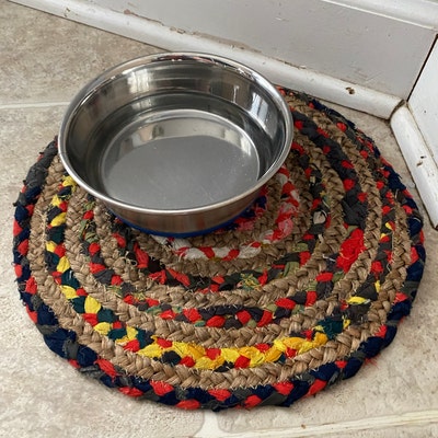 Indian Handmade Braided Jute Chindi Rug With Fringe Round Rug - Etsy