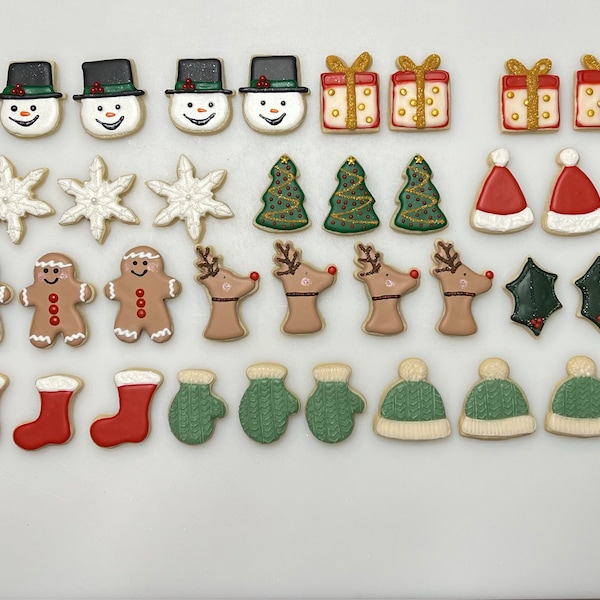 Mini Christmas Cookie Cutter Set Cookie Cutters - Christmas Mini Advent ...