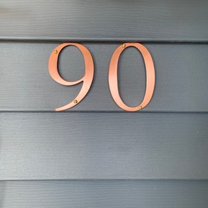 Modern Contemporary Coloured House Numbers Standoff Floating - Etsy