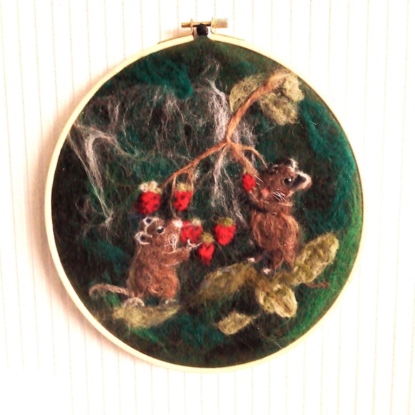 Needle Felted Painting E Tutorial - Landscape Needle Felt 2D Picture ...