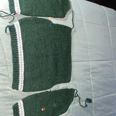 Back to School Kids Jacket Knitting Pattern Varsity Jacket Letterman ...