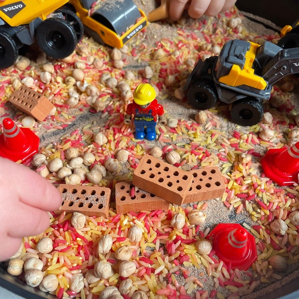 Digger Set Building Site Play Tray Sensory Digger Kit Building Site ...