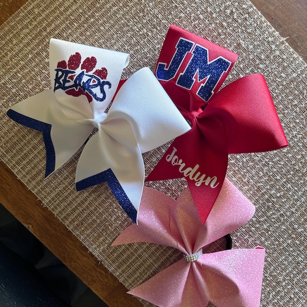 School Spirit Bow - High School Cheer - Team Bow - Custom Hair Bow ...