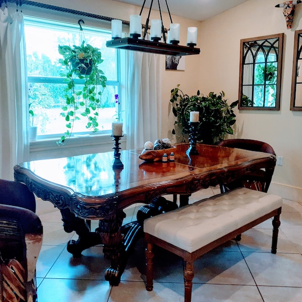 Antique Distressed French Door, Hand Carved Custom Door for Exterior ...