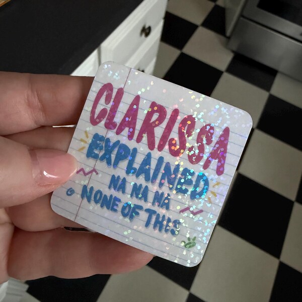 Clarissa Explained None of This Sticker - Millennial Pain - 80s 90s Kid ...