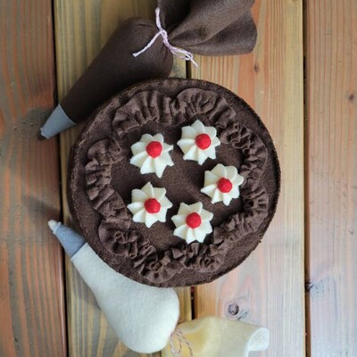 Felt Piping Bags , Felt Baking Set, Felt Food, Pretend Bakery, Felt ...