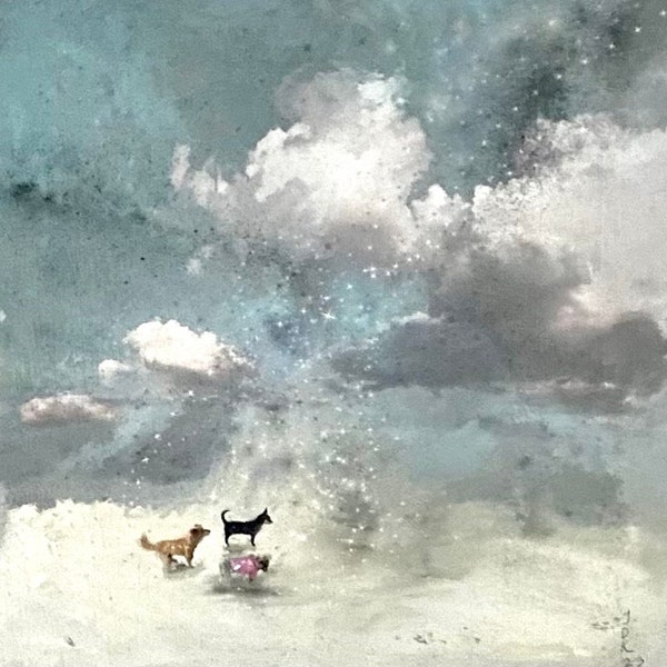 Pet Memorial, Pet Loss, Rainbow Bridge, Pet Sympathy Art, Dog Art ...