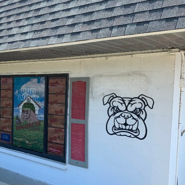 Bulldog Metal Sign for Home, Bulldogs Sign, Bulldogs Door Hanger, Dog ...