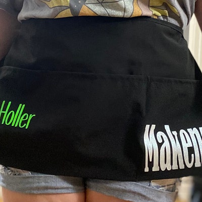 Custom Apron-monogram Apron-personalized Apron-server Apron-apron With ...