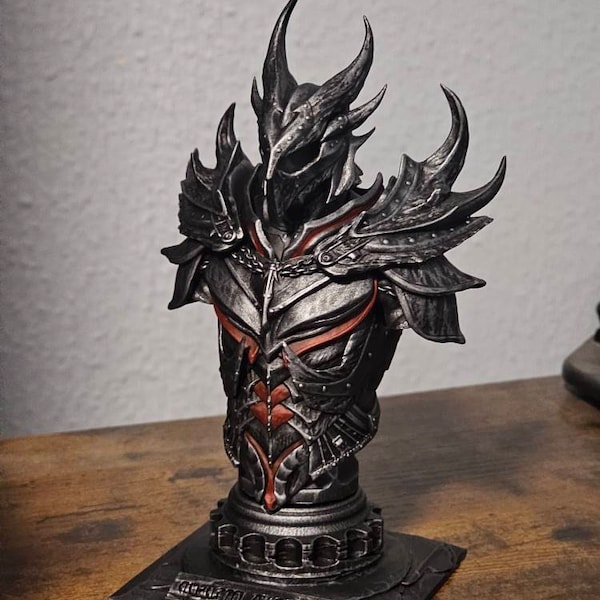 Daedric Armor Bust, Skyrim Inspired, the Elder Scrolls Statue - Etsy UK