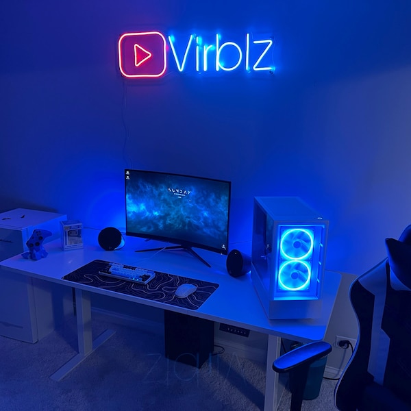 Custom Twitch Username Neon Sign, LED Name Light for Streamers, Gaming ...