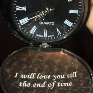 Pocket Watch Personalized Gift Engraved Watch Custom Pocket - Etsy