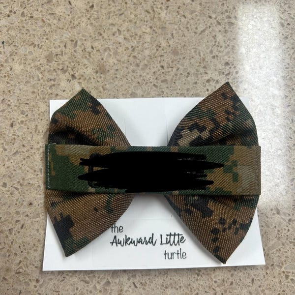 Army Name Tape Bow, Military Bow, Personalized, Air Force Bow, OCP ...