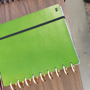 Discbound Leather Planner Cover, Personalized Planner Cover, Classic ...